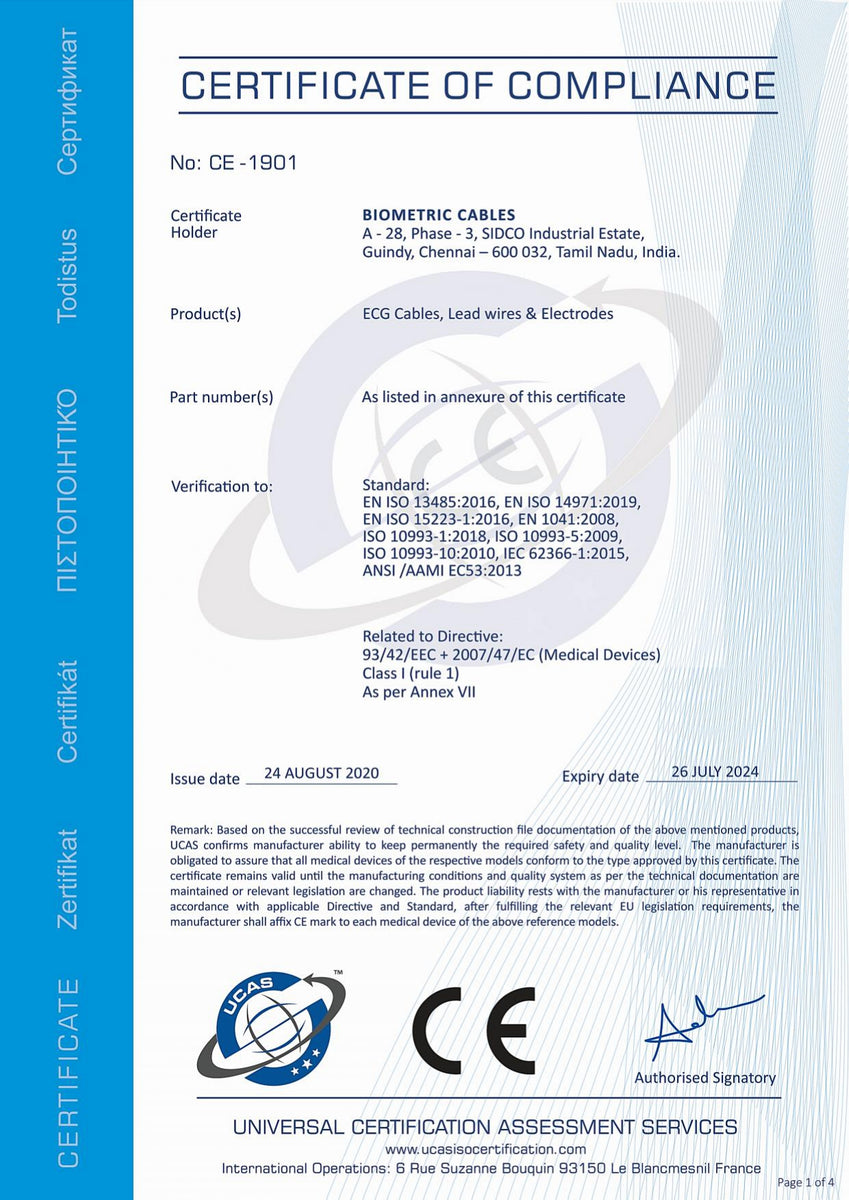 ecgCable & Lead wire accessories - Neonatal Clip |Biometric Cables