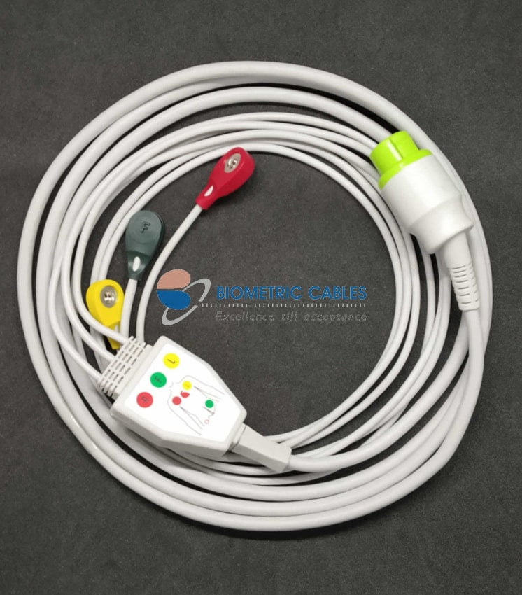3 lead ecg cable concept -Biometriccables