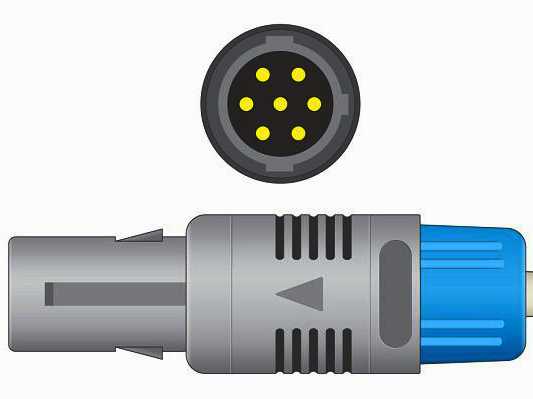 7 pin >>> Schiller SpO2 Probe