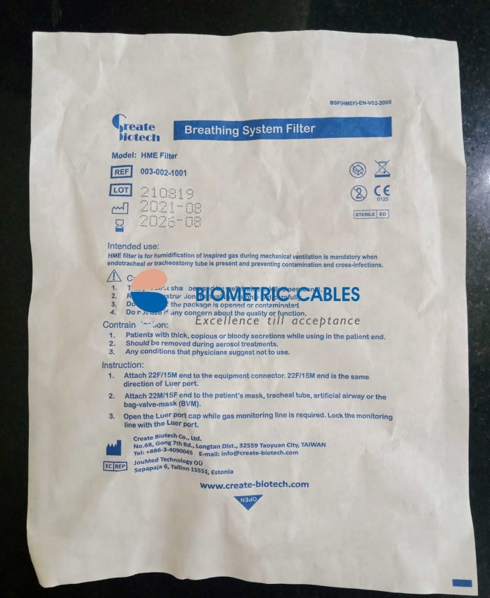 Disposable HME Filter