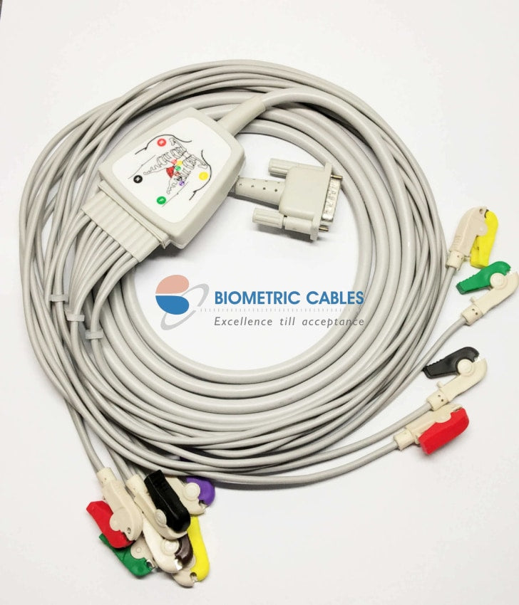 10 Lead ECG Cable -Clip On | ECG clip manufacturers